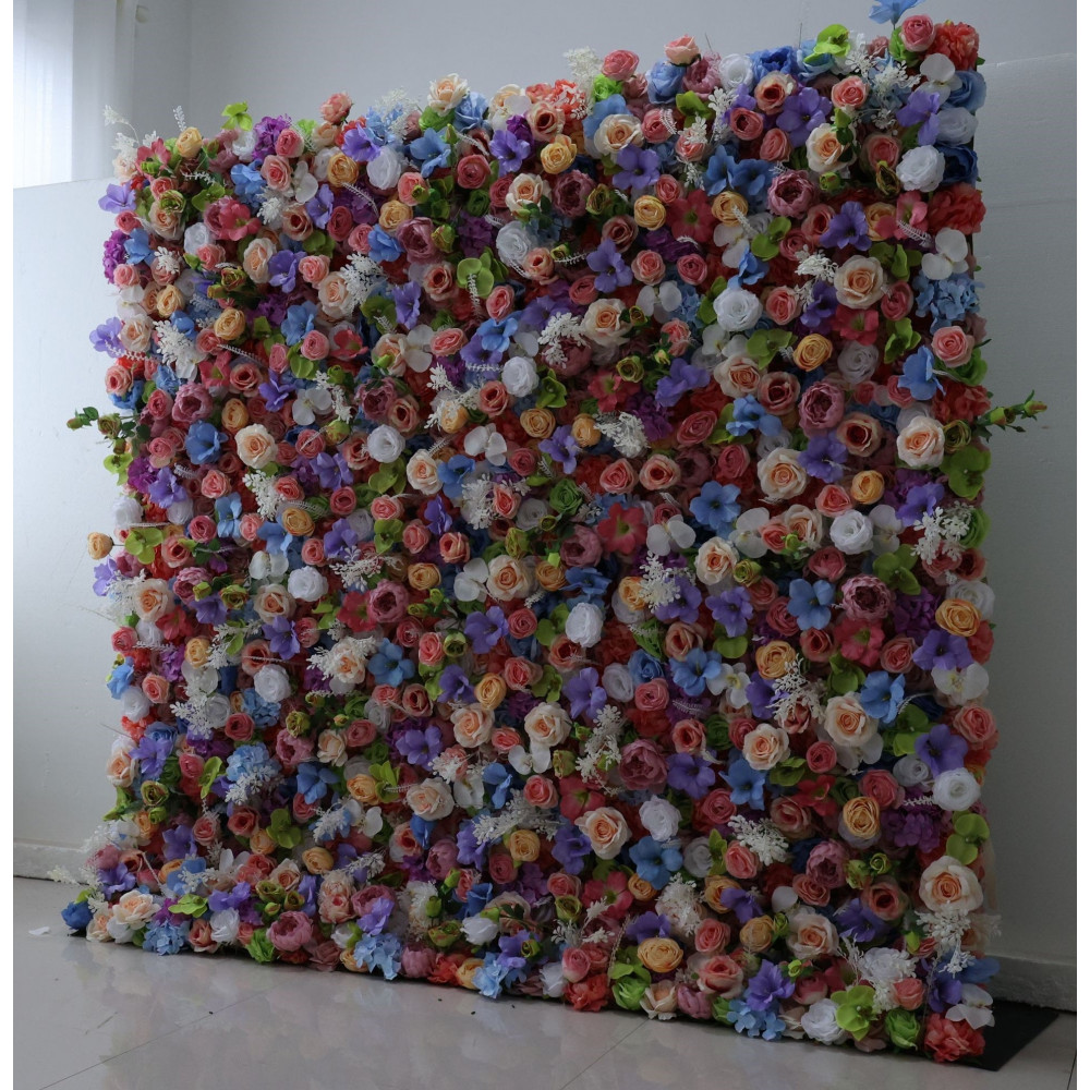 camellia and rose cloth flower wall fabric rollin up reed pampas grass ...