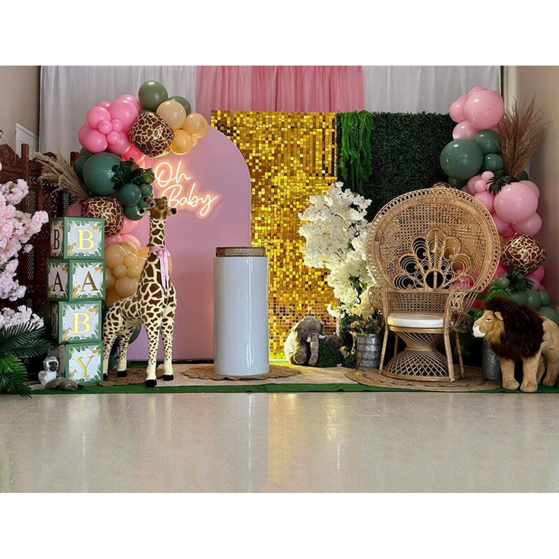 gold shimmer wall panels – easy setup wedding/event/theme party ...