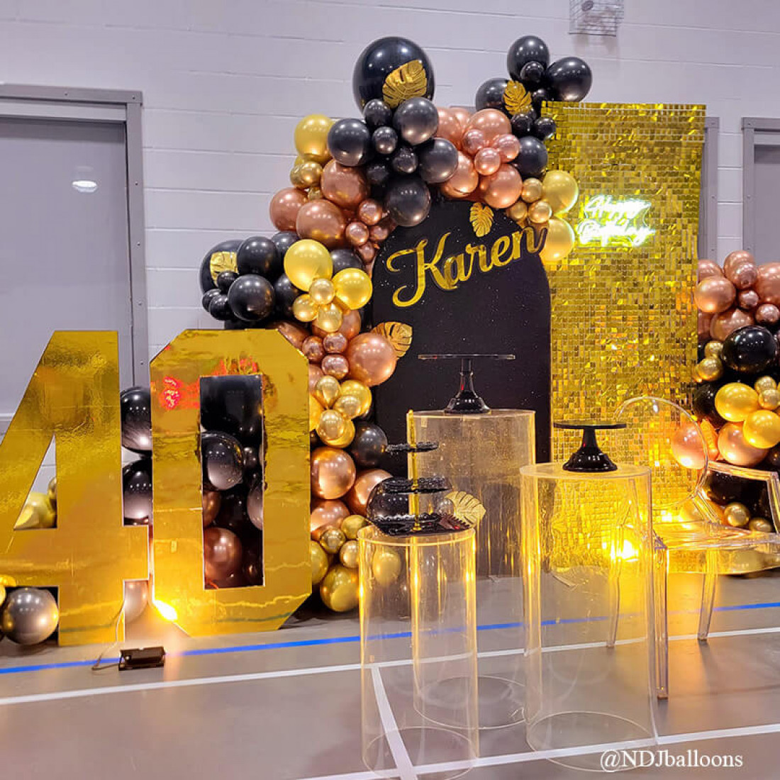 gold shimmer wall panels – easy setup wedding/event/theme party ...