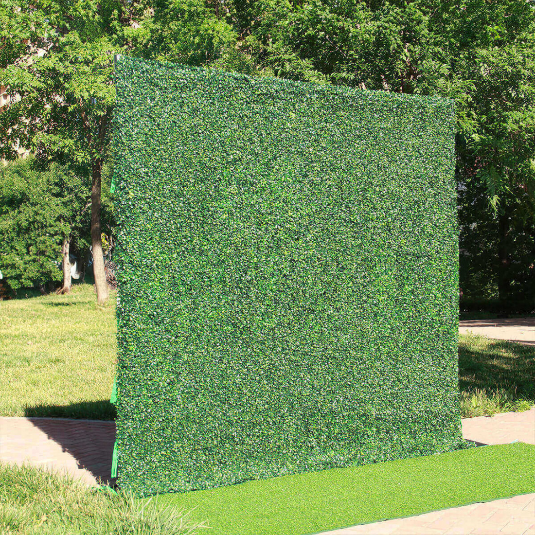 8x8ft green artificial hedge wall backdrop for wedding, baby shower ...