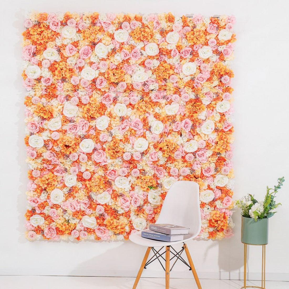 luxury yellow and champagne rose flowers wall, rose flowers backdrop ...