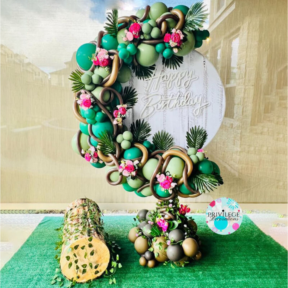 1m party & hoop balloon circle loop stand moon | question mark | half ...