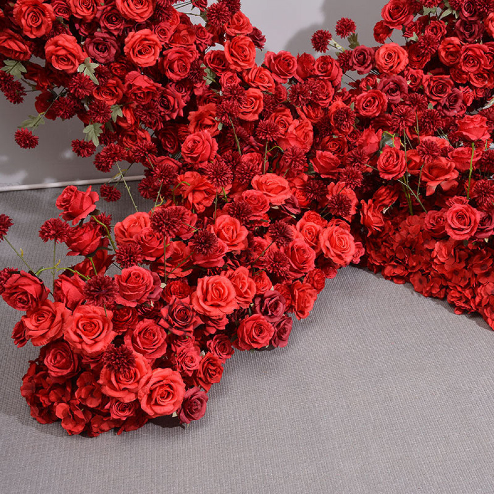 red roses heart shape, floral arch, wedding arch backdrop, including ...